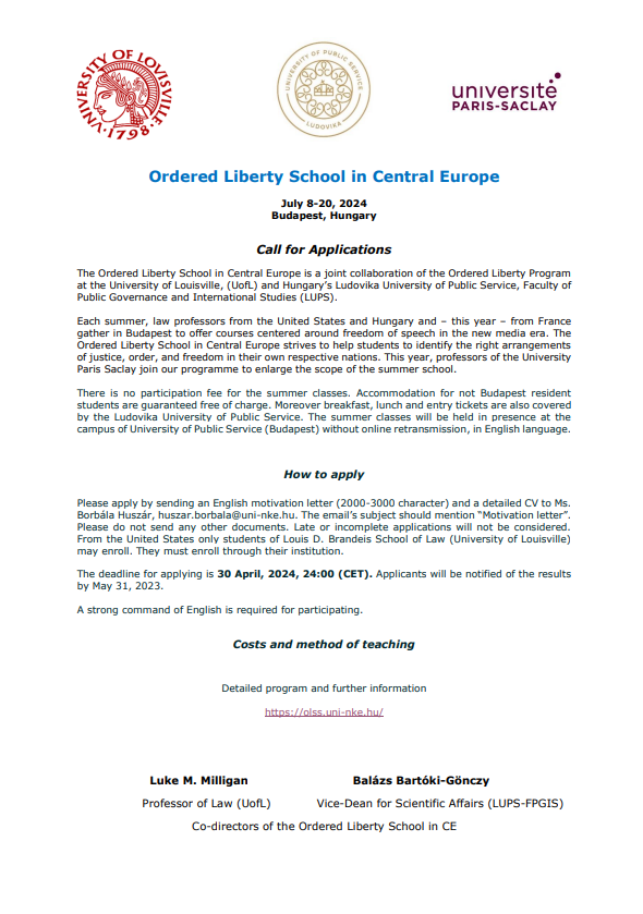 Ordered Liberty School